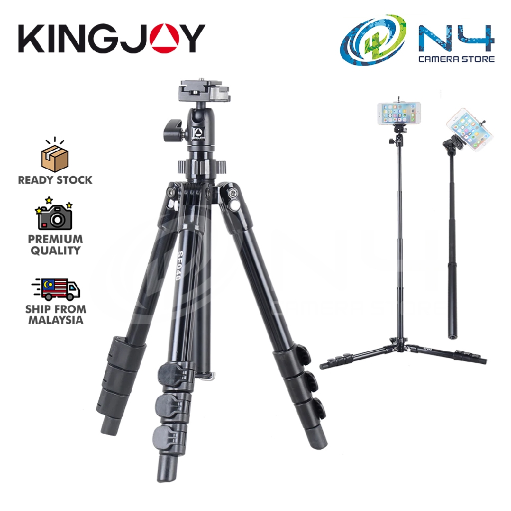KINGJOY SF048 Tripod Mini Portable Tripods Selfie Stick Reflexed Monopod Desktop Tripod Kingjoy ...