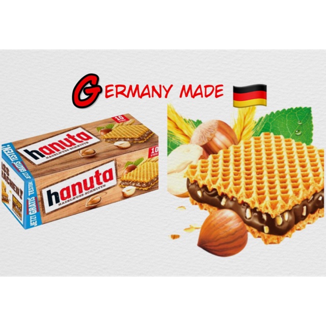 (Germany) Hanuta Ferrero hazelnut chocolate wafer | Shopee Malaysia