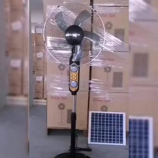 KEELAT Outdoor Solar Fan 16 Inch Floor Fan Strong Wind 38dB Quiet ...