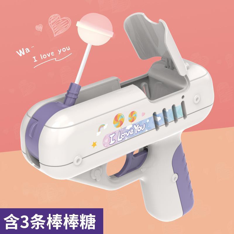 Ready Stock!! Pistol Lolipop Candy Gun Lollipops Kids Toys Gun Pop Out ...