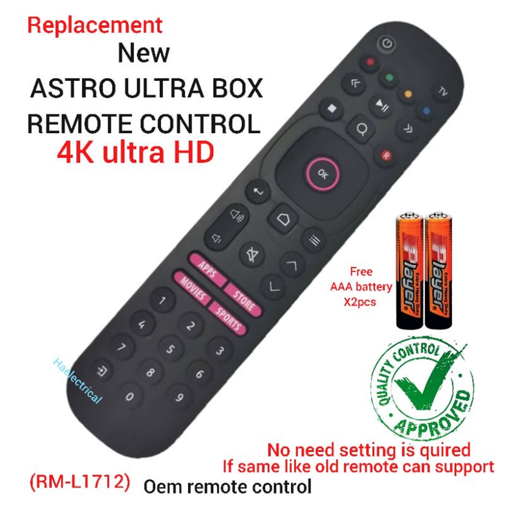 4K ULTRA ASTRO ULATA BOX REMOTE CONTROL (OEM) | Shopee Malaysia