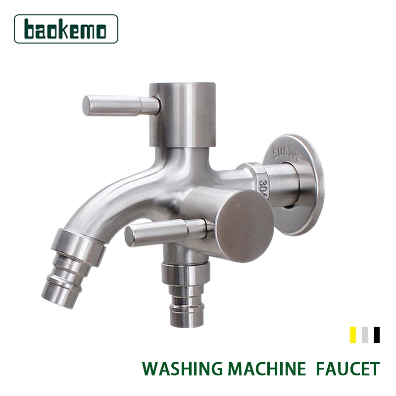 304 Stainless Steel Double Tap Multifunctional Stainless Steel Tap Two ...
