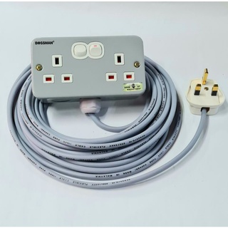 HEAVY DUTY EXTENSION WIRE 1 GANG/2 GANG SOCKET WITH SIRIM PLUG SWITCH ...