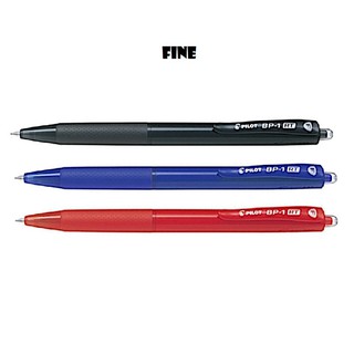 PILOT BP-1 RT Retractable Ball Point Pen with Rubber Grip - Red/Blue ...