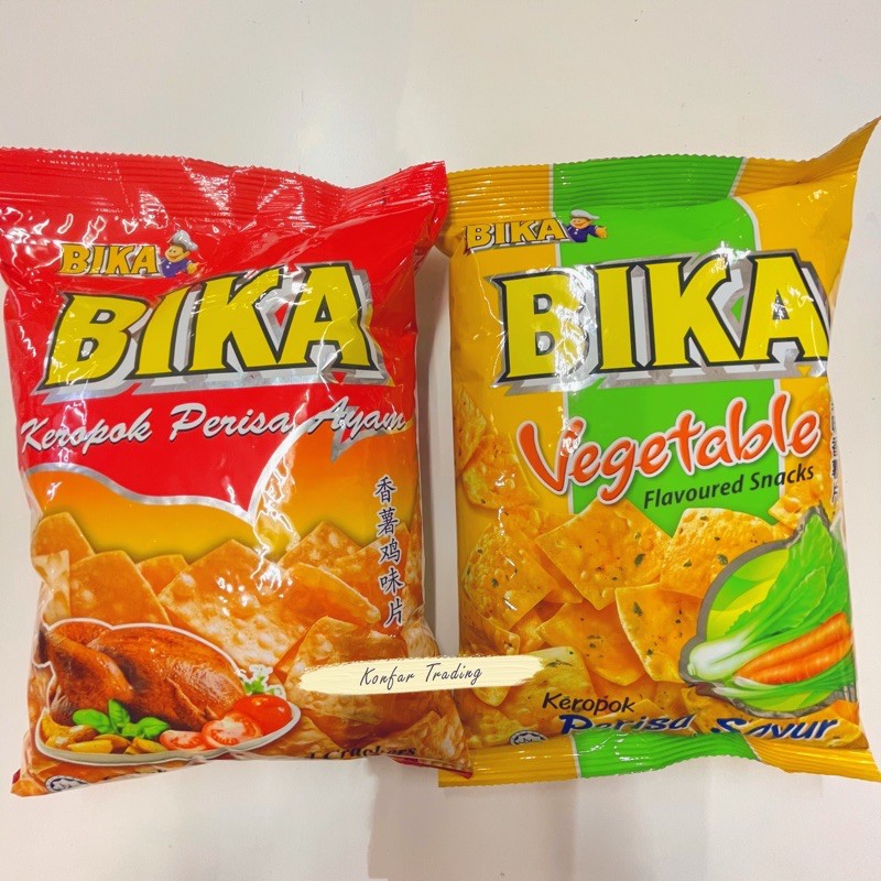 BIKA / KEROPOK PERISA AYAM / SAYUR / CHICKEN / VEGETABLE / 60G | Shopee Malaysia