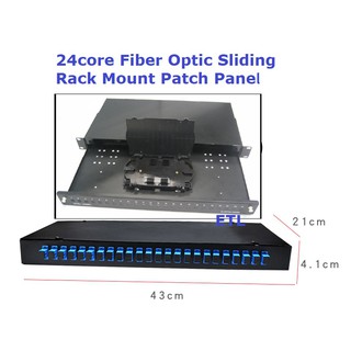 1U FIBER PATCH PANEL 24C SC adapter splicing tray rack mounted | Shopee ...