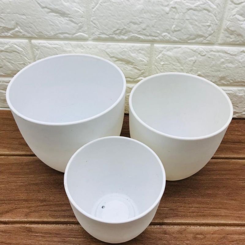 PASU PLASTIK TEBAL MURAH PLACTIC VASE PASU TEBAL PUTIH | Shopee Malaysia