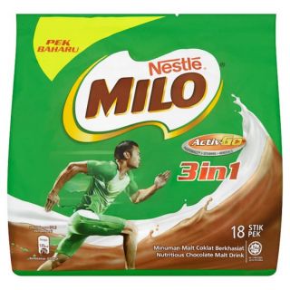 Milo 3 in 1 Activ-Go - 18x33g / 21x33g | Shopee Malaysia