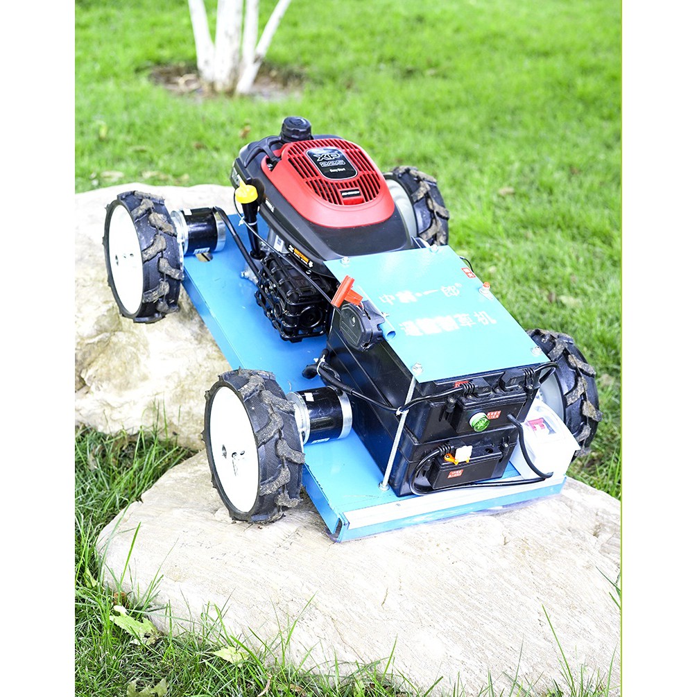 PreOder four-wheel drive remote control lawn mower mesin potong rumput ...