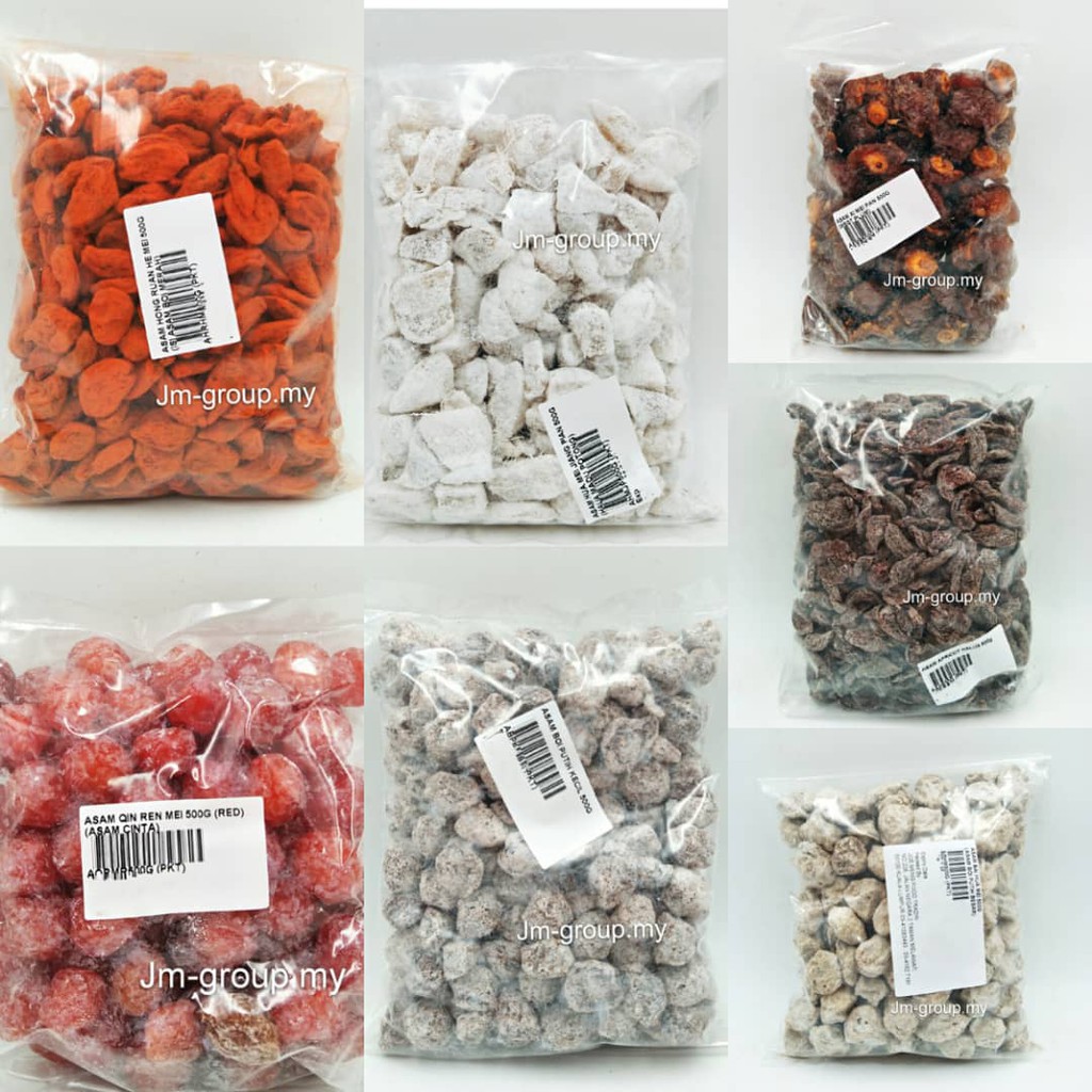 Dried Asam 500G Asam Boi Merah/Asam Cinta /Halia Madu Potong /Boi ...