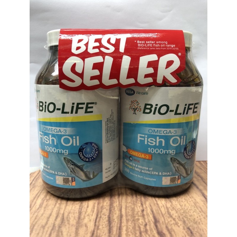 Bio-Life Fish Oil 1000mg (2 x 200 capsules) | Shopee Malaysia