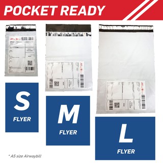 Premium Courier Flyer Mailer Bag with Pocket for Pos Laju JNT DHL | S ...