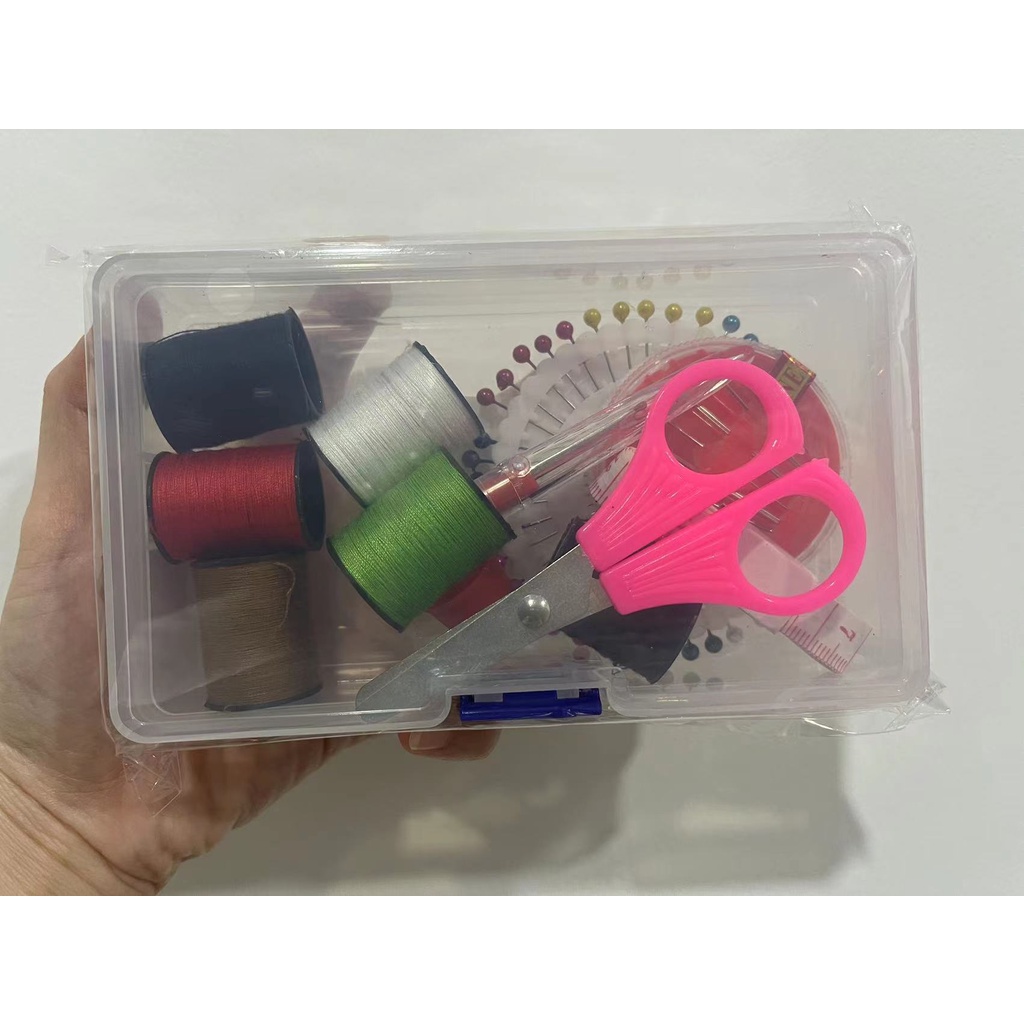 (Winwin Ready Stock) Sewing kit set with 12pcs - Kit Jahitan | Shopee ...