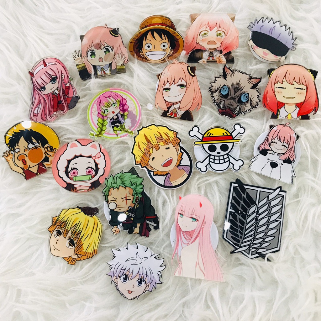 Pop Socket Acrylic Anime Character Griptok Mobile Phone Cool Wibu ...