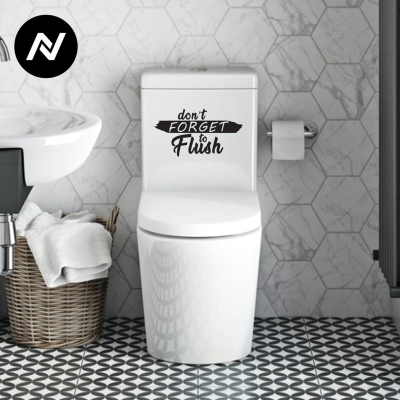 Sticker Flush Toilet Tandas Murah | Shopee Malaysia