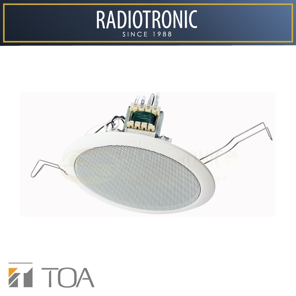 TOA 6W Spring Type Ceiling Mount Speaker (PC-658R) | Shopee Malaysia