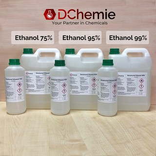 Ethanol Alcohol 75% / 95% / 99% [5000ML] Sanitizer / Solvent / Medical ...