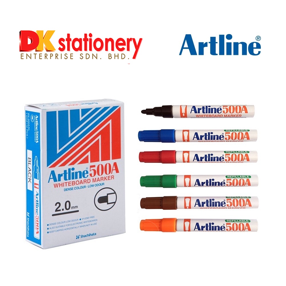 Artline Whiteboard Marker 500A I 12 Pcs / Box | Shopee Malaysia