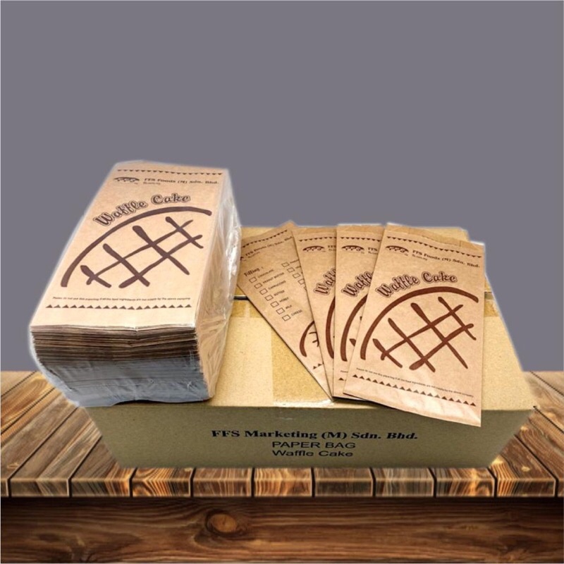 Food grade Waffle Paper Bag 250pcs/1000 pcs | Shopee Malaysia