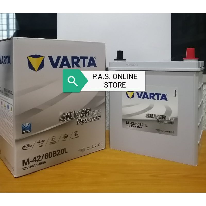 Varta M42 60B20L EFB Car Battery Silver Dynamic Maintenance Free | Shopee Malaysia