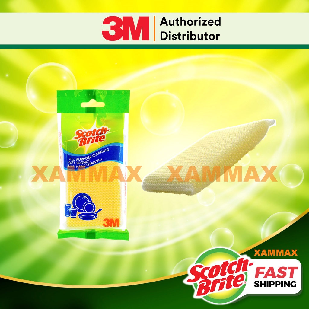3M Scotch Brite - All Purpose Cleaning Net Sponge (1pcs/pack / Kitchen ...