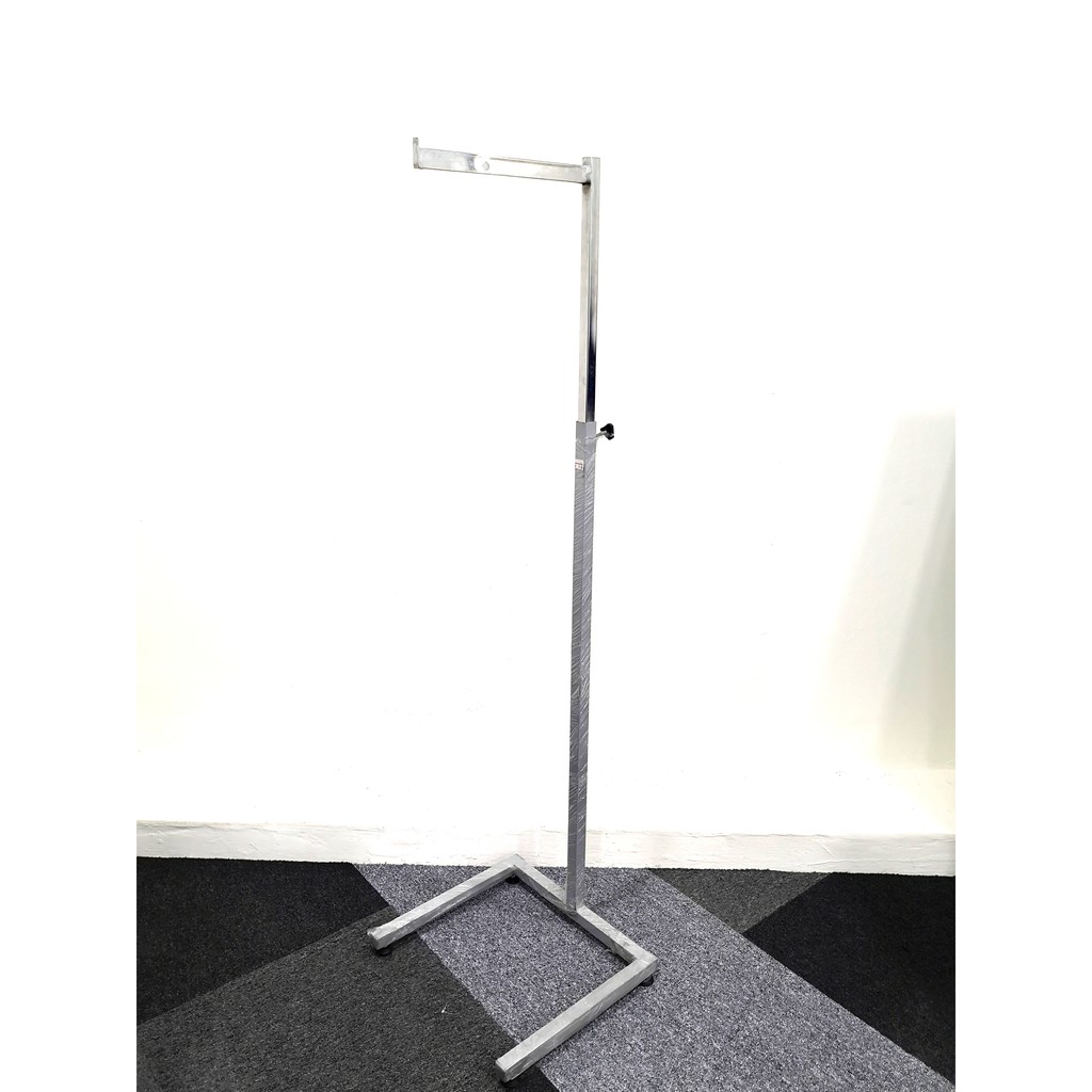 Rack Standee Single L-type Half Chrome Powder Coated Grey | Shopee Malaysia