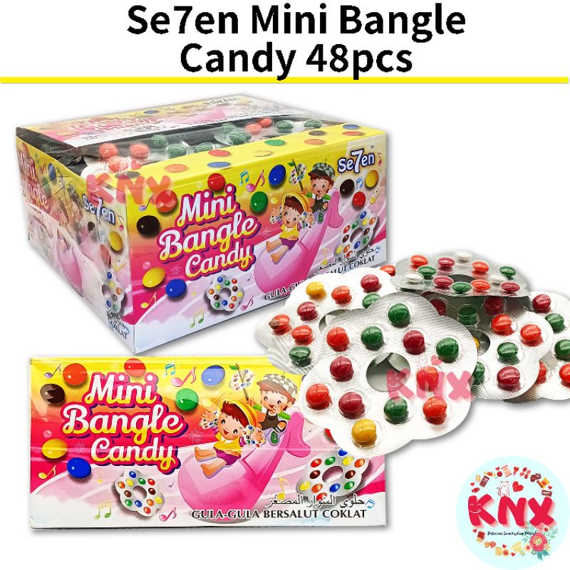 (Mini) Se7en Mini Bangle Candy Coated Chocolate Bean 48pcs | Shopee Malaysia