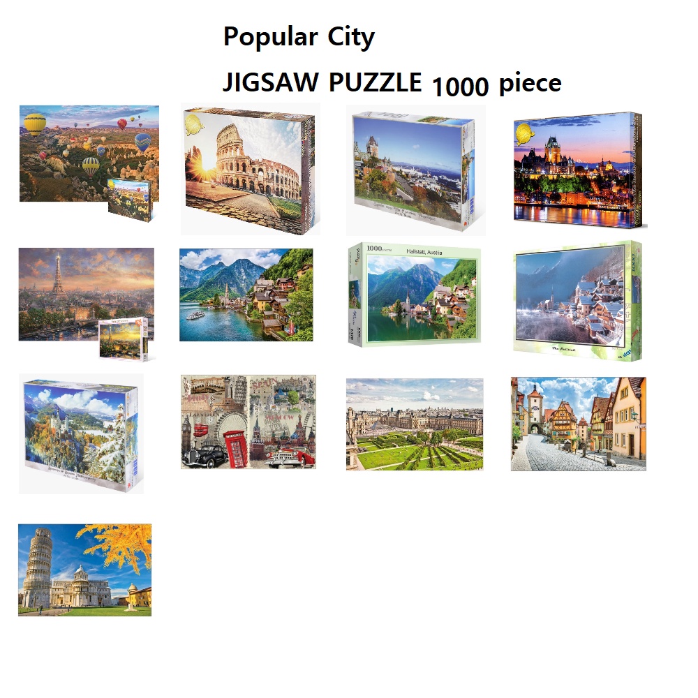 [ 1000 Pcs Jigsaw Puzzle 73.5 x 51cm ] Popular City and Place 2 ...