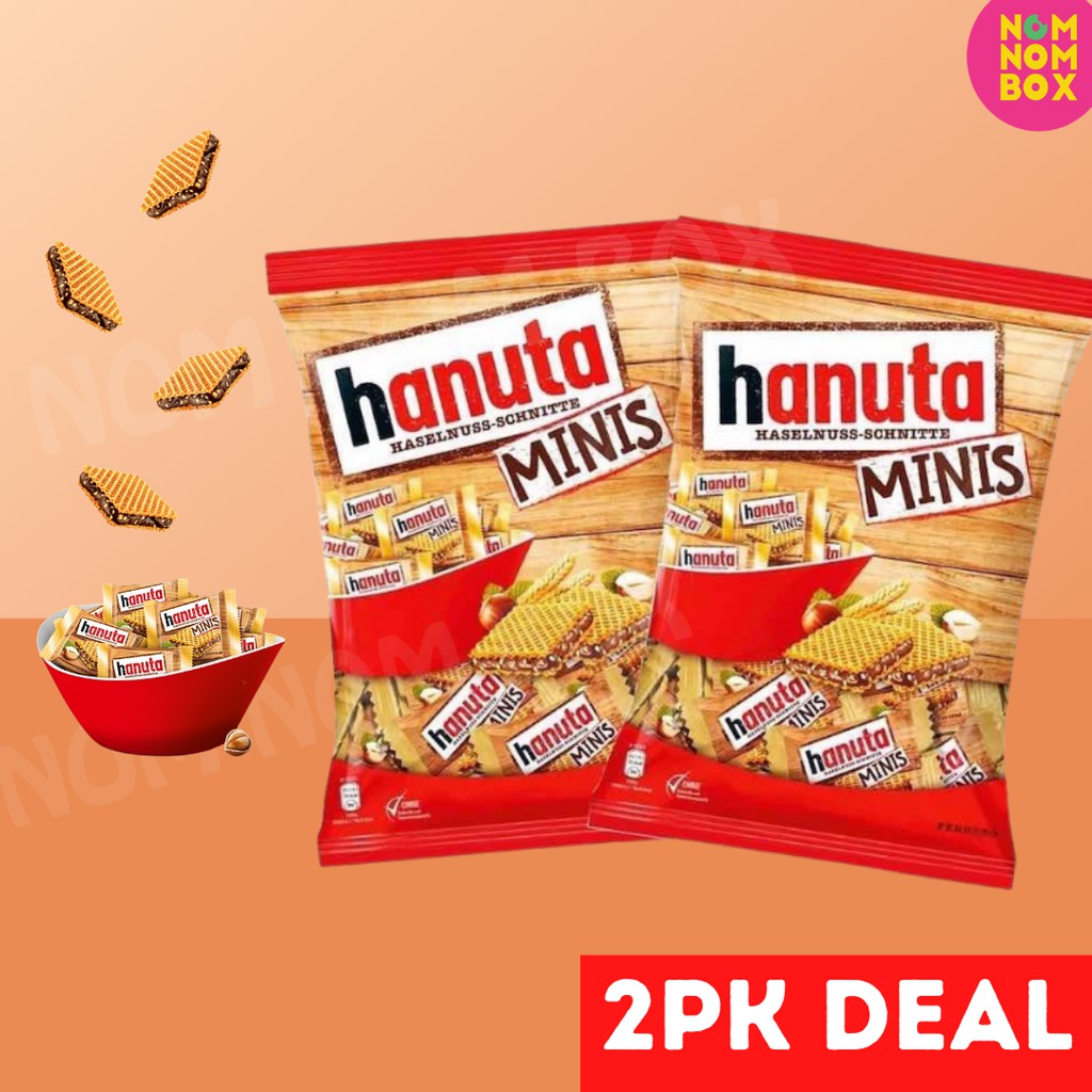 2x Hanuta Minis (Exp: 12/2021) Ferrero Chocolate Hazelnut Waffles (200g ...
