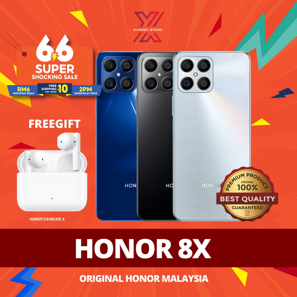 [ NEW ] HONOR X8 Smartphone | 6GB+128GB| 64MP Quad Camera|7.45mm Slim ...