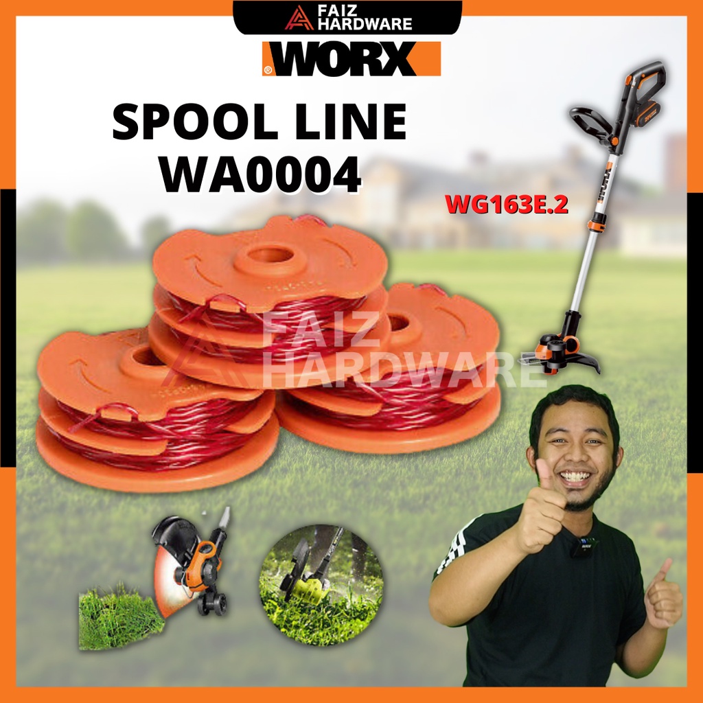 WORX WA0004 Replacement 10-Foot Grass Trimmer/Edger Spool Line | Shopee ...
