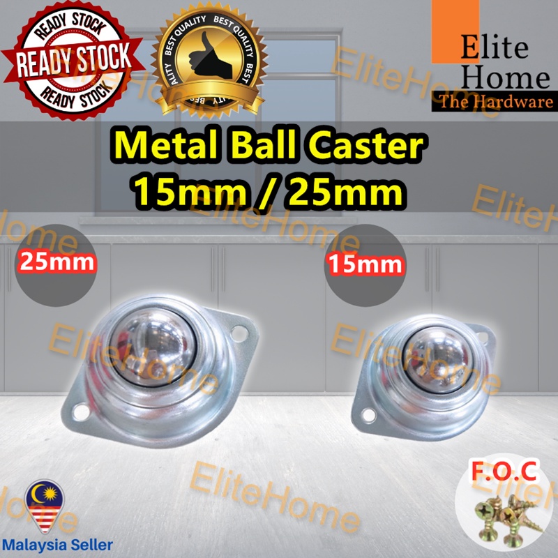 1 Pcs Metal Ball Casters, Steel Transfer Bearing Mounted Flanges ...