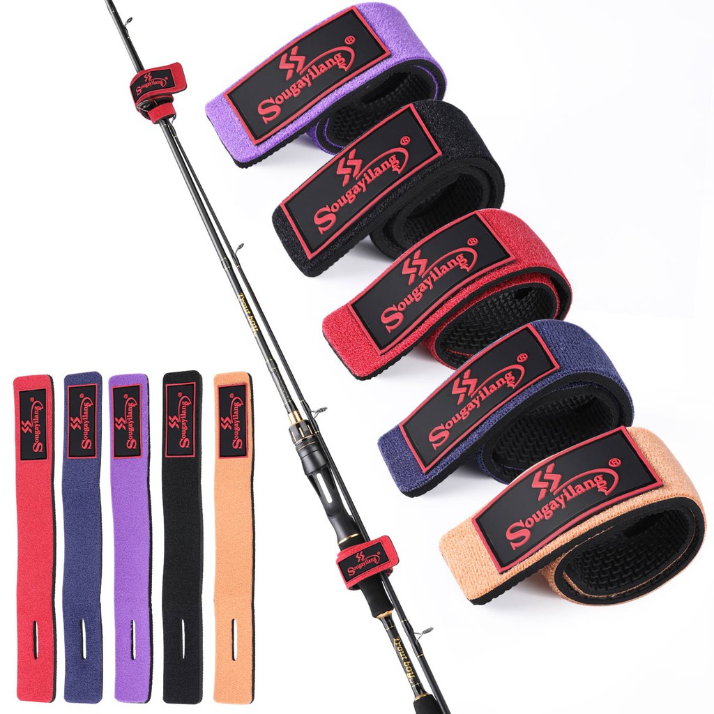 Fishing Rod Spinning Baitcasting BC Tie Strap Belt Pengikat Batang ...