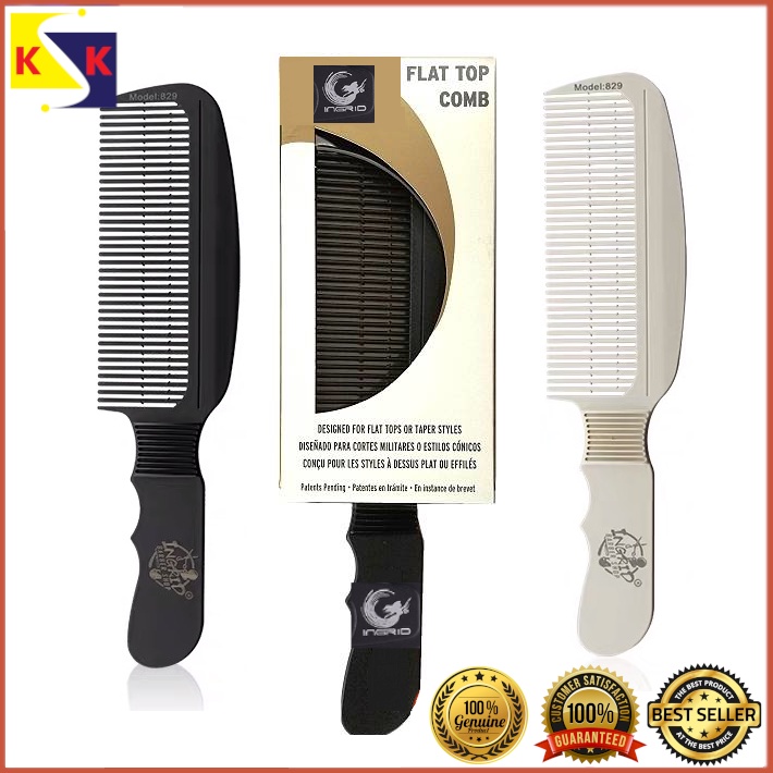 INGRID SPEED COMB Flat Top Comb Carbon Fiber Anti-Static 3D ...