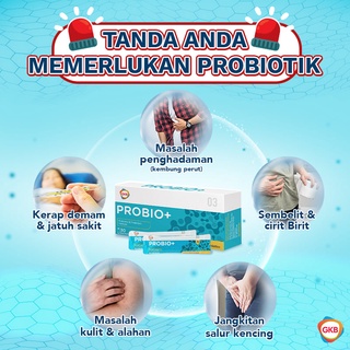 GKB Probio+ Probiotics Prebiotics 30 sachets - Digestion Diarrhea ...