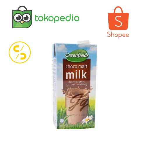 Uht milk greenfield choco malt 1000 ml | 1 lt | 1 l | chocolate ...