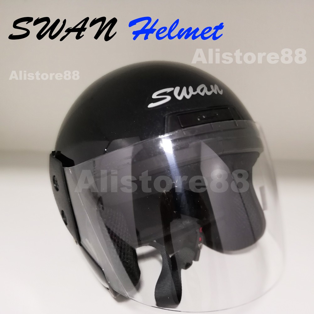SWAN HELMET (BLACK COLOR) | Shopee Malaysia