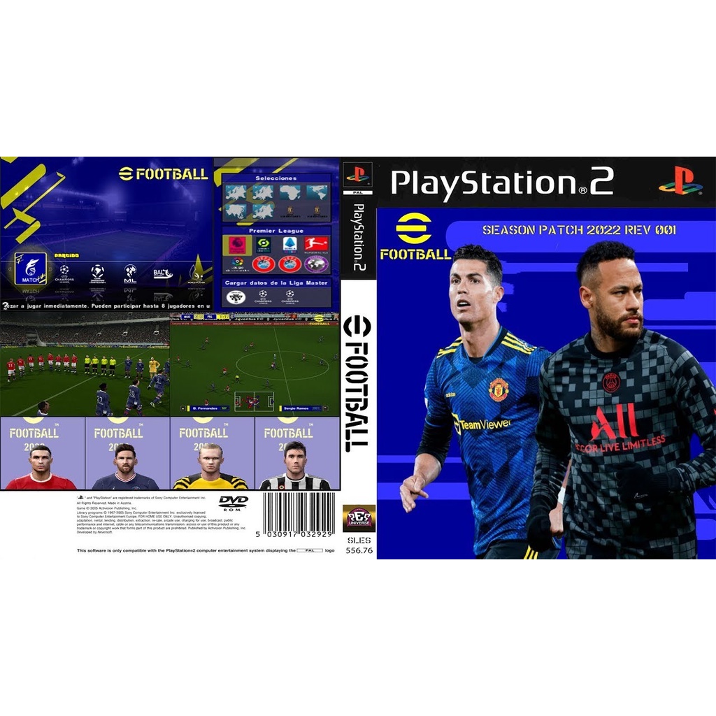 PS2 CD DVD GAMES(PES 2022 Universe Patch) Pro Evolution Soccer 2022 ...