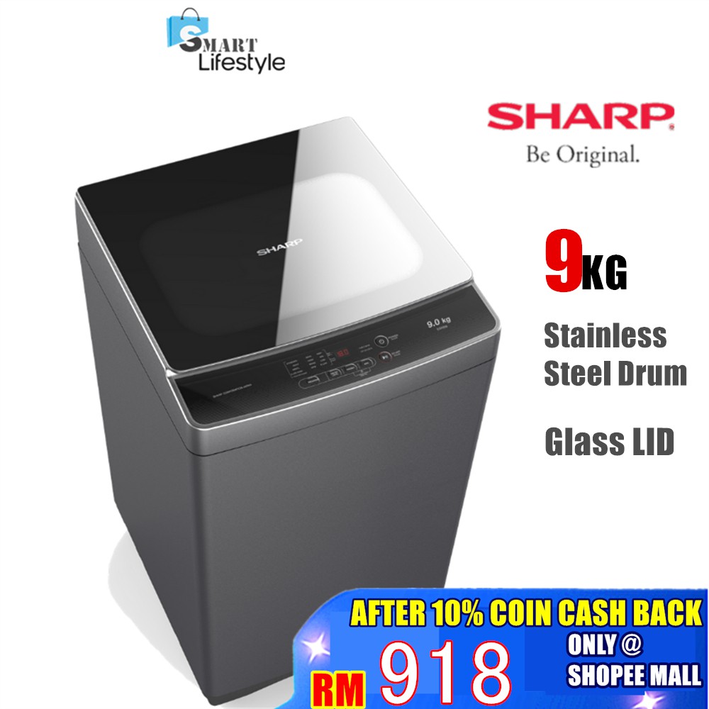 Sharp Washing Machine (9kg) ESX958 | Shopee Malaysia