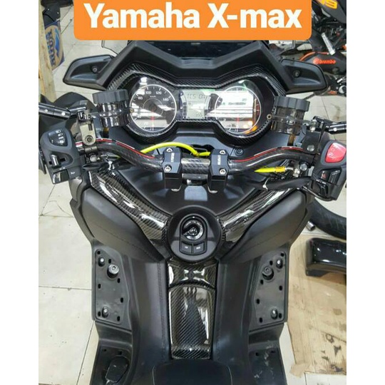 (Goodlifestore)Carbon Kevlar Yamaha Xmax 250 cc Ignition Key Deck Cover ...