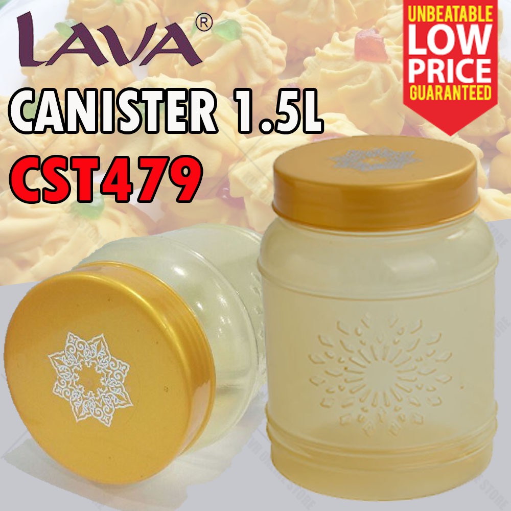 1 Piece Tupperware Kuih Raya Round LAVA Canister 1.5L CST479/Bekas Kuih ...