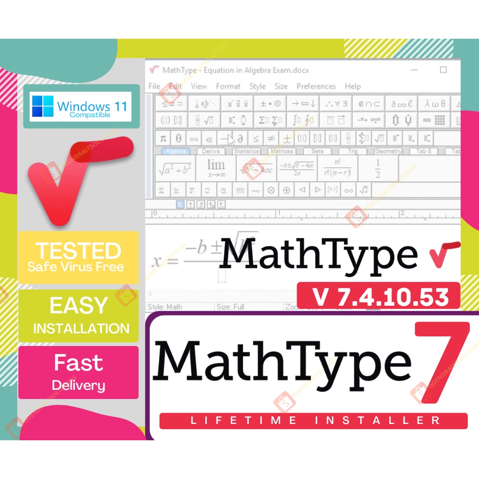 MathType 2022 V7.4.10 | Video Installation | 100% Work | Easy ...