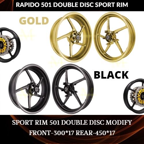 RAPIDO 501 Y15ZR PNP DOUBLE DISC SPORT RIM SIZE BESAR | Shopee Malaysia