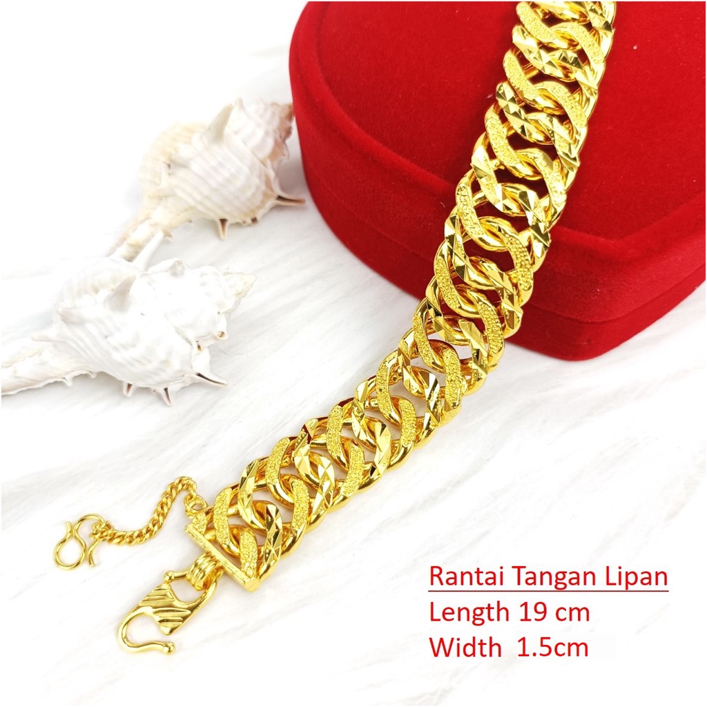* Ready Stock * Rantai Tangan Lipan Dewasa (Emas Korea) | Shopee Malaysia
