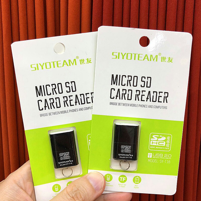 SIYOTEAM SY-T18 High Speed USB 2.0 T-Flash Micro SD Memory Card Reader ...