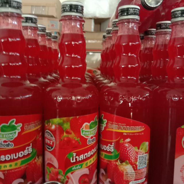 Stawberry Concentrate flavour Ding Fong Brand (760ml) | Shopee Malaysia