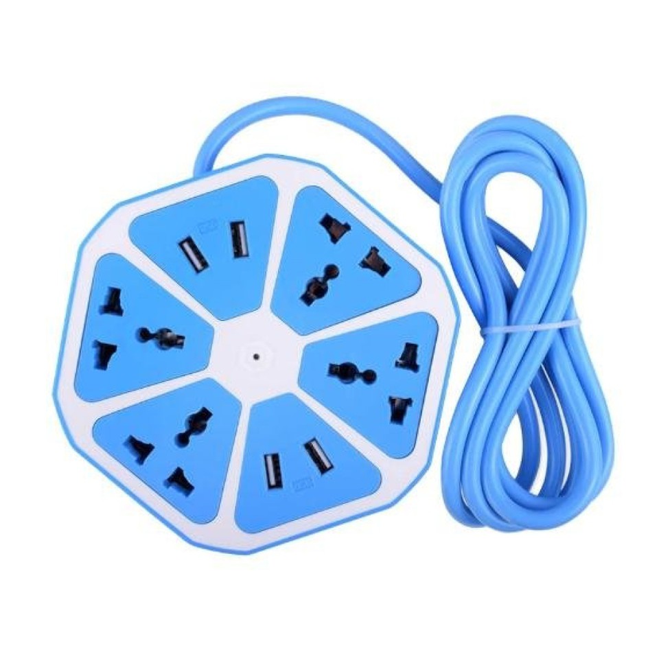 [ALL IN ONE] Power Extension USB Power Socket with 4 USB Output (READY ...