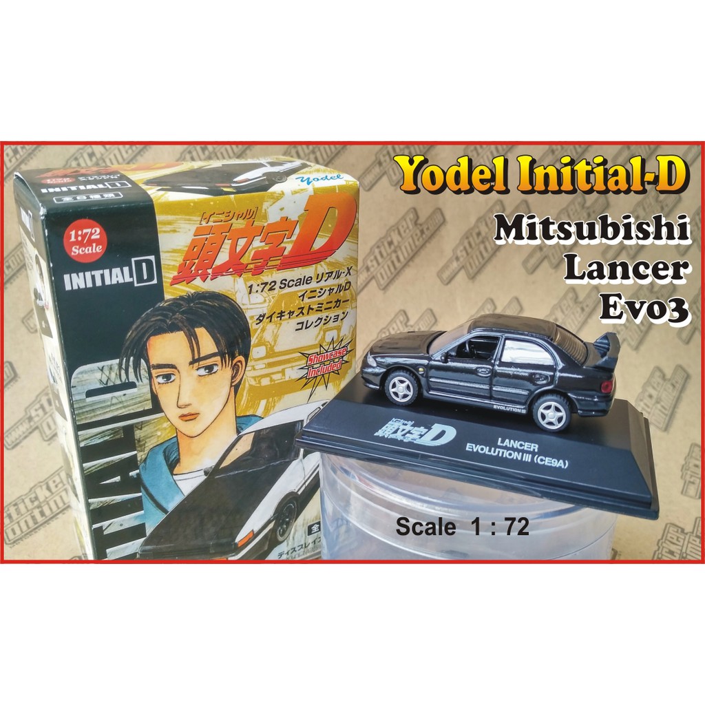 MITSUBISHI LANCER EVOLUTION EVO III INITIAL D DIECAST COLLECTION JADA ...