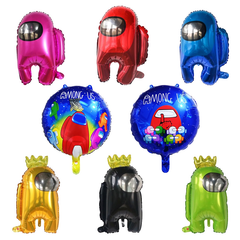 Among Us Foil Balloons Party Supplies Birthday Decoration Latex Balloon ...