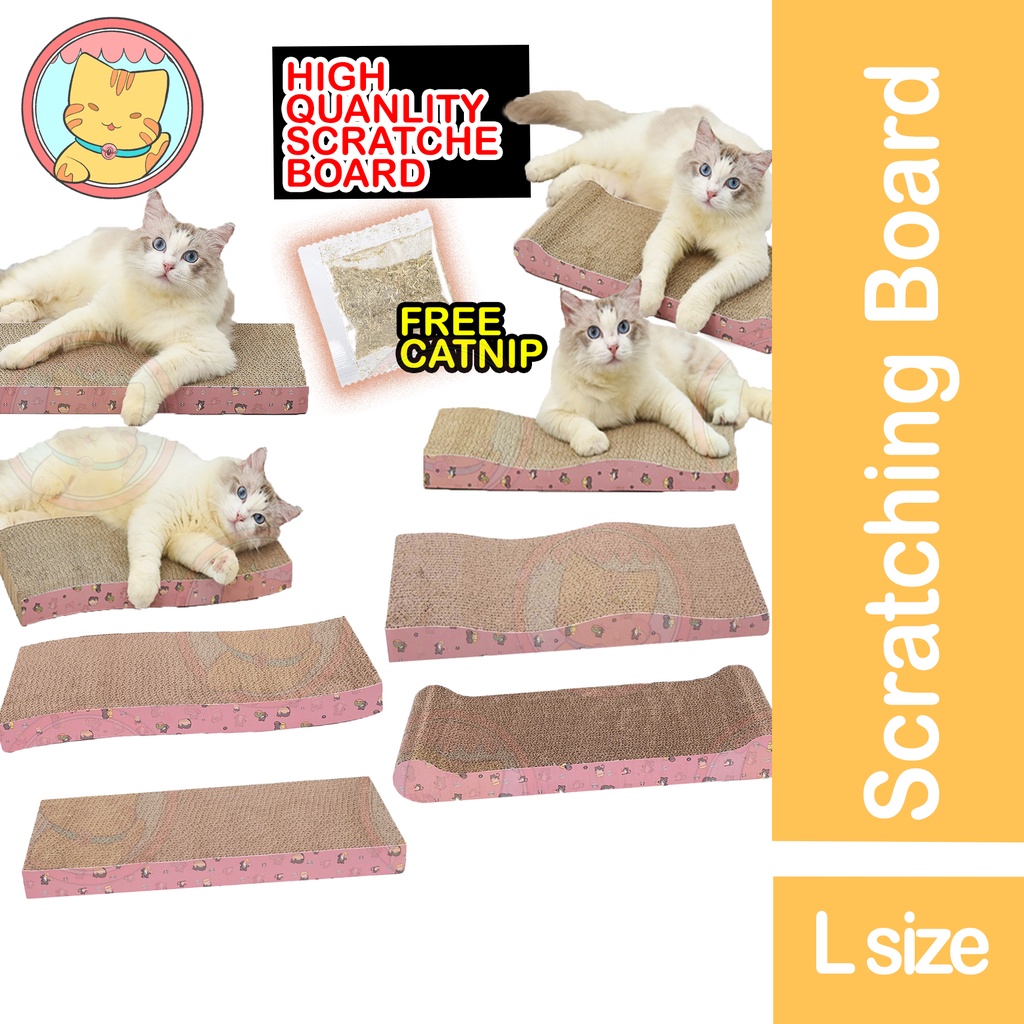 Cat Scratcher Corrugated Scratching Board Pad Kitten Cat Tree Cat Toy Cat Scratches + Free ...